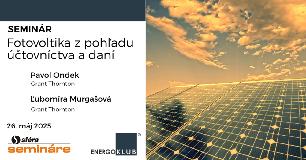 Pozvánka na seminár: Fotovoltika z pohľadu účtovníctva a daní | Články ...